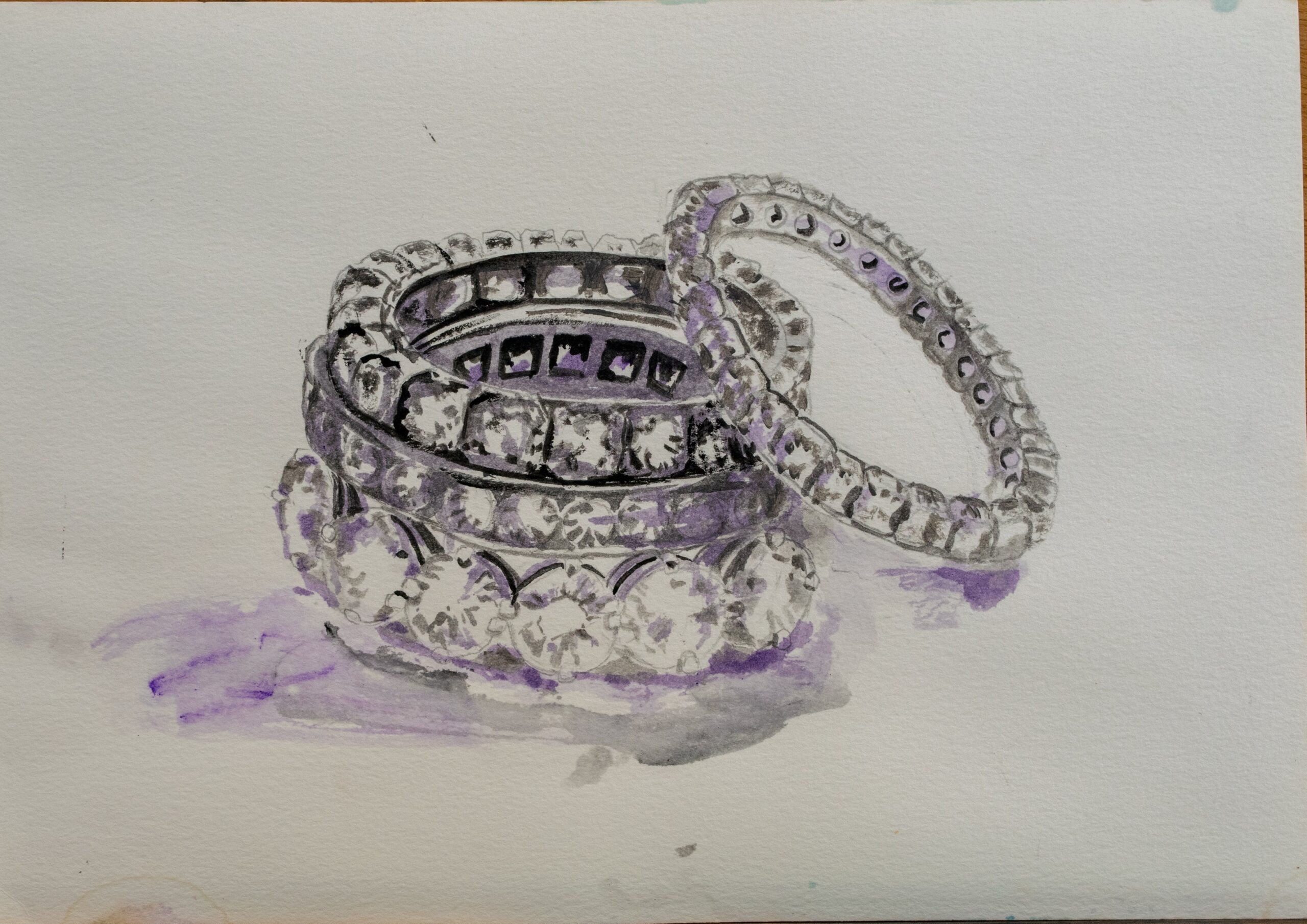 STACK OF DIAMOND RINGS - Boutique Unique